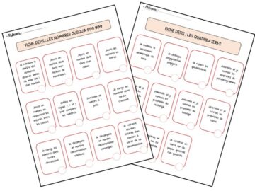 Fiches défis en français et mathématiques - Mimiclass