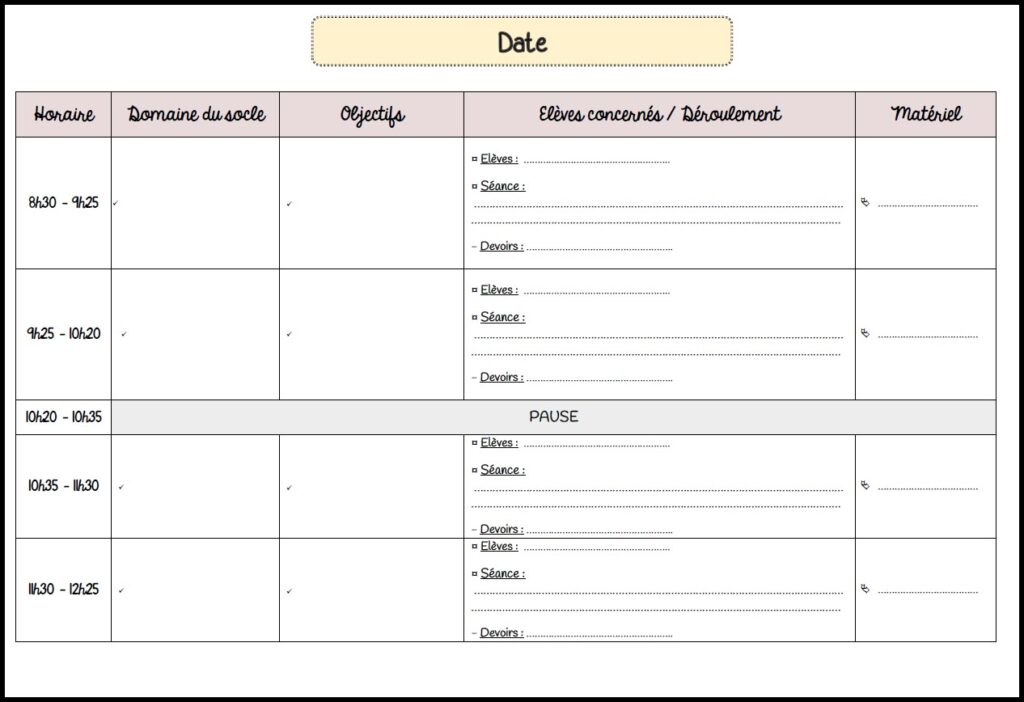 Cahier Journal - Mimiclass
